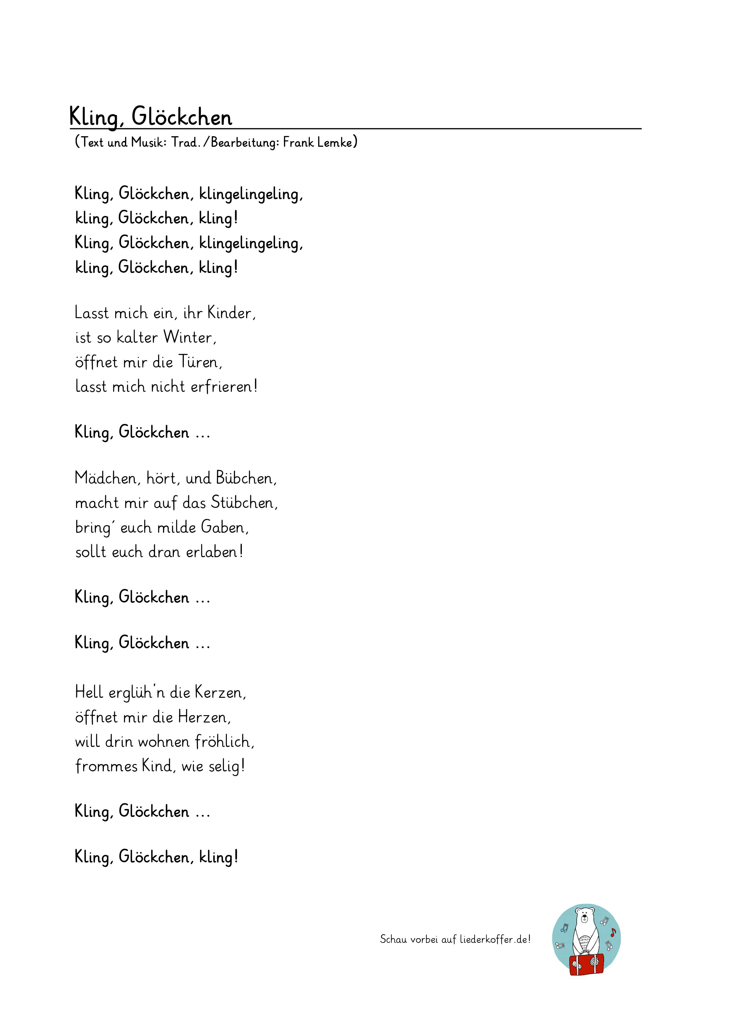 Liederkoffer - Kling, Glöckchen